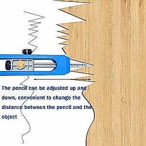 wisuwore Contour Gauge Scribe Tool, Precisely Copy Irregular Shape Duplicator, Adjustable Lock Woodworking Measure Ruler for DIY Handyman, Construction, Carpet, Tile Laying