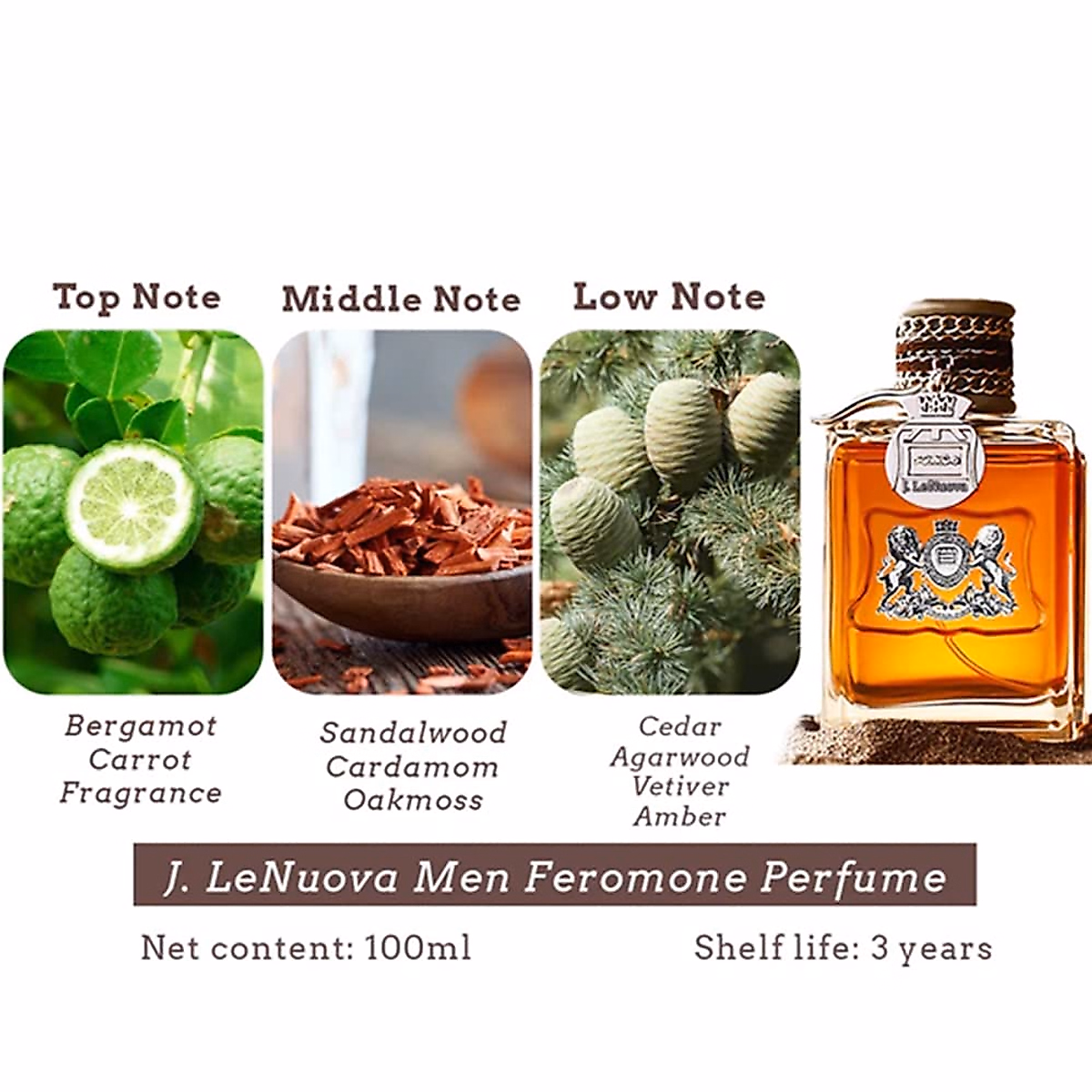 AKIOLOAS Alpha-Men Feromone Perfume, Pheromone Cologne for Men Attract Women, Alpha Men Perfume, J. LeNuova Men Feromone Perfume, Pheromones for Men To Attract Women Body Spray (1Bottle)