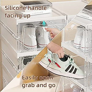 HAIXIN 3 Pack 8.4 Gal Storage Bin and 6 Layers Shoe Box