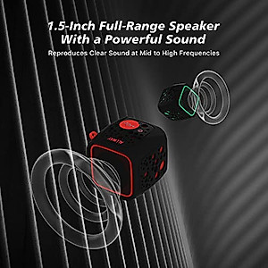 ALLWAY Mini Bluetooth Speakers, Small Bluetooth Speakers Portable Wireless with Loud Stereo Sound,Rich Bass,TF Card Port,164 Feet Bluetooth 5.0 Range for Laptop,MacBook Pro,iPhone,Echo,Car and More