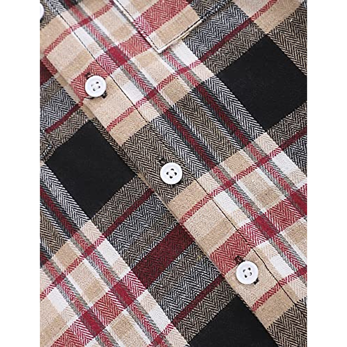 Fuermos Toddler Baby Boy Girls Outfits Plaid Flannel Hooded Long Sleeve T-Shirt Tops Kid Clothes(5-6T)