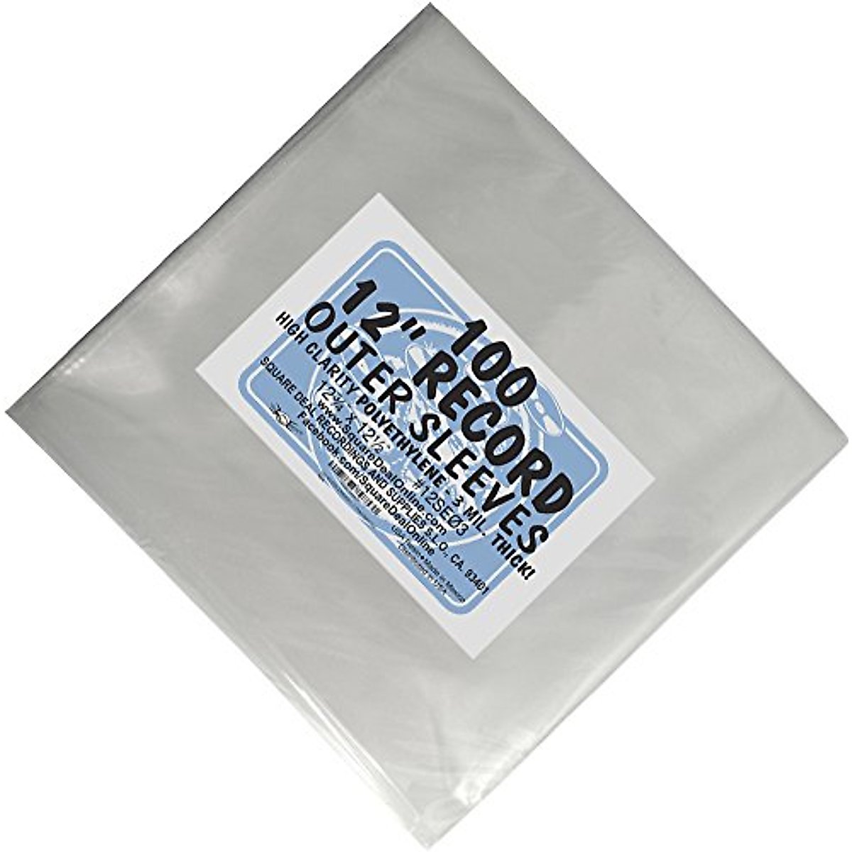 The Authentic Original 12 LP Record Outer Sleeve - 40 Years of Classic, Soft, Archival Quality 3mil Virgin Polyethylene from Same Factory. 100 Pack