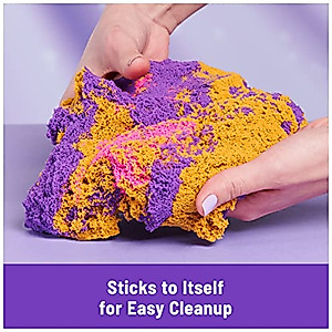 Kinetic Sand, Mermaid Crystal Playset, Over 1lb of Play Sand, Gold Shimmer Sand, Storage and Tools, Sensory Toys for Kids Ages 3 and up