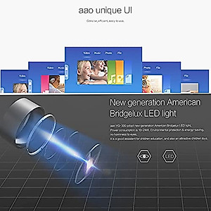 CXDTBH Portable LED Mini Projector Home Theater Game Video Player SD Compatible USB Speaker YG-300 Child Beamer