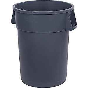 Carlisle FoodService Products 34104423 Bronco Round Waste Container Only, 44 Gallon, Gray
