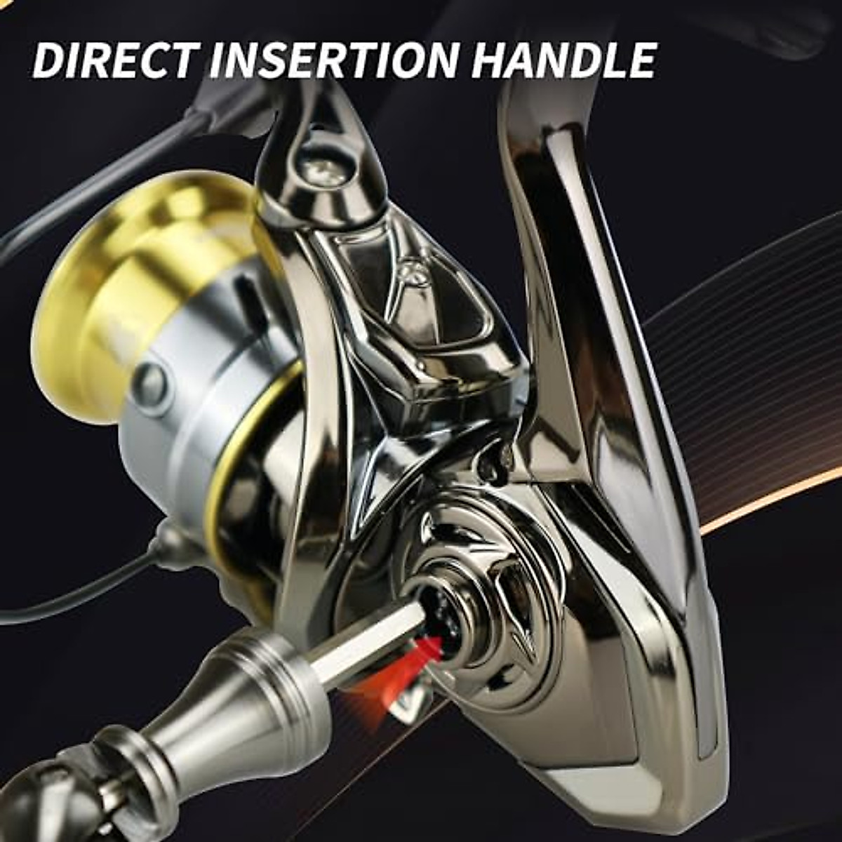 HISHARK Fishing Reel Spinning Reels, 5+1 Ball Bearings,6.2:1 Gear Ratio,HS 4000 Series, Ultra Smooth/Ultralight Perfect for Fishing
