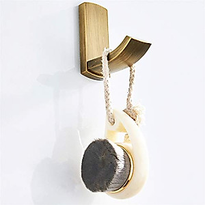 Flybath Coat Hook Brass Antique Towel Robe Hooks for Bathroom Kitchen Wall Mounted, Brushed Bronze