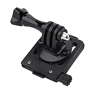 Tbest Helmet Fixed Mount, 90 Degree Rotation, for Camcorders, Cameras, SJCAM, YI Camera etc, Nylon & Plastic, Black, Helmet Camera Mount