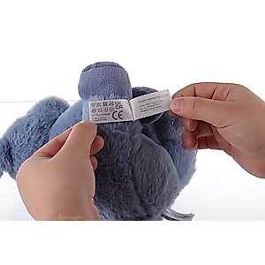 Apricot Lamb Toys Plush Navy Blue Bunny Rabbit Stuffed Animal with Fluffy Soft Ears (Navy Blue Bunny, 8 Inches)