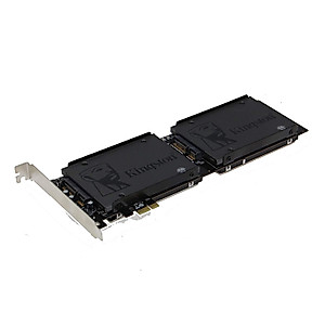 Sedna - PCI Express Quad 2.5 Inch SATA SSD Controller Card (with Built in Power Circuit, no Need SATA Power Connector) (SSD/HDD not Included)