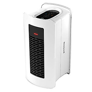 Honeywell VersaHeat Digital 2-in-1 Position Heater and Fan. Space Heater for indoor use, Bedroom, Office, Bathroom, and Garage. Easy-to-use touch controls. White