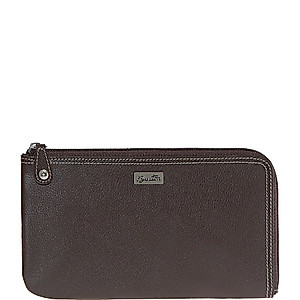 Buxton Westcott Rfid L-zip Expandable Wallet - Brown