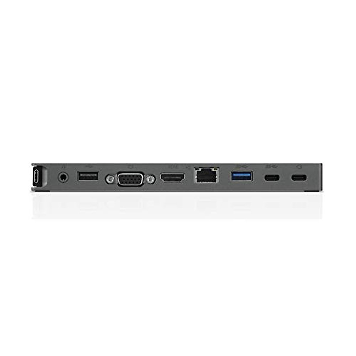 Lenovo USB-C Mini Dock, 7-in-1 Portable Dock with HDMI, VGA, USB-C, USB 3.1, USB 2, 3.5mm Audio, Ethernet, 45W Charging, Compatible with Lenovo, Apple & USB-C Laptops, G0A70065US