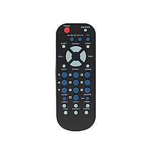 Replacement for RCA 3-Device Universal Remote Control Palm Sized - Compatible with Tivo VCR - Remote Code 0739