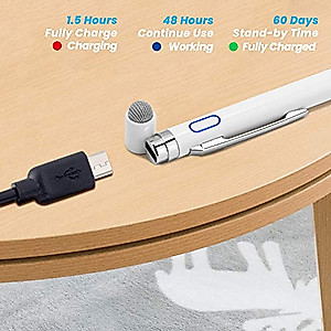 Stylus Pen for Amazon Fire HD 10 Tablet, EDIVIA Digital Pencil with 1.5mm Ultra Fine Tip Pencil for Amazon Fire HD 10 Tablet Stylus, White