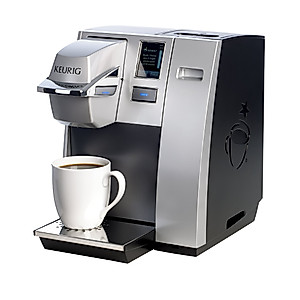 Keurig K155 Office Pro Commercial Coffee Maker, Single Serve K-Cup Pod Coffee Brewer, Silver, Extra Large 90 Oz. Water Reservoir