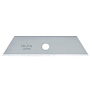 OLFA Dual Edge Safety Knife Blades, 5 Blades (SKB-2/5B) - Trapezoid Shaped Dual-Side Carbon Steel Utility Knife & Safety Cutter Replacement Blades, Fits OLFA SK-4, SK-9, & UTC-1 Knives