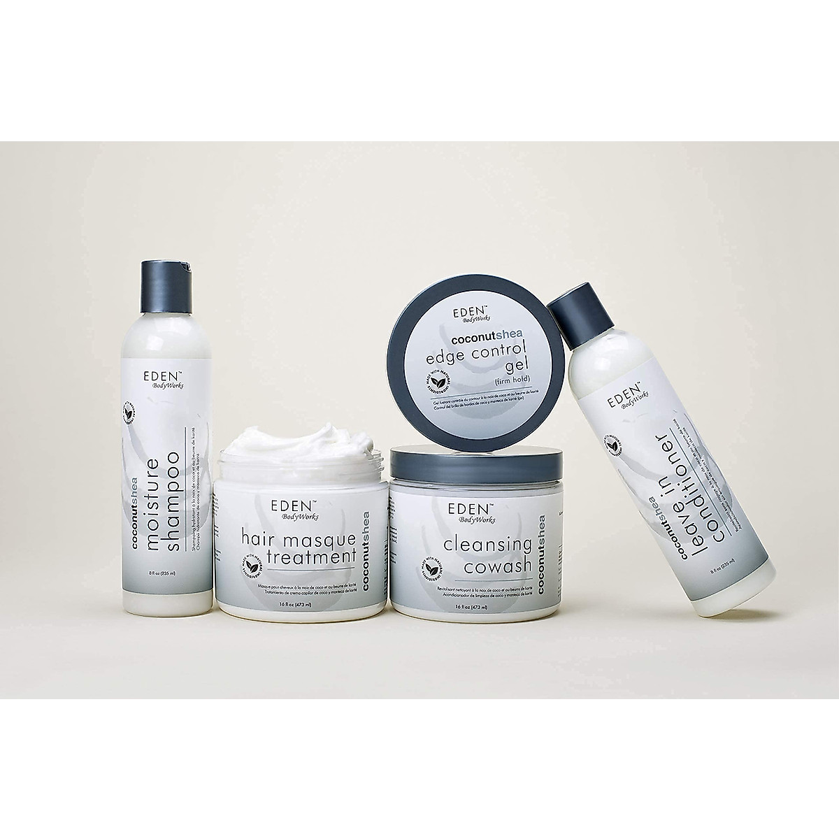 EDEN BodyWorks Coconut Shea Control Edge Glaze | 6 oz | Firm Hold, No Build Up, Moisturize, Add Shine - Packaging May Vary