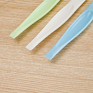 Cleaning Scraper Plastic Scraper Dual Head Cleaning Scraper Multifunctional Gas Stove Crevice Stain Removal Scraper (white)