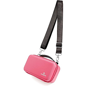 Game Shell 250+ | Portable Case for Board Games and Card Games | Holds Up to 250 Double-Sleeved Cards | Accessories Compartment Holds Tokens and Dice | Pink Color | Made by Gamegenic