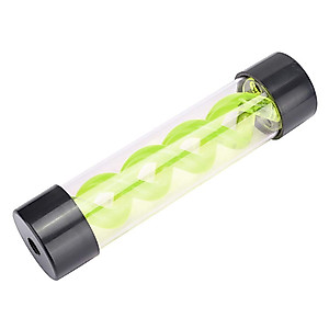 Yoidesu Water Cooling Reservoir G1/4 Threaded T Virus Cylindrical Cooler for Computer Water Cooling System, 200mm,Red/Green/Blue (Green)