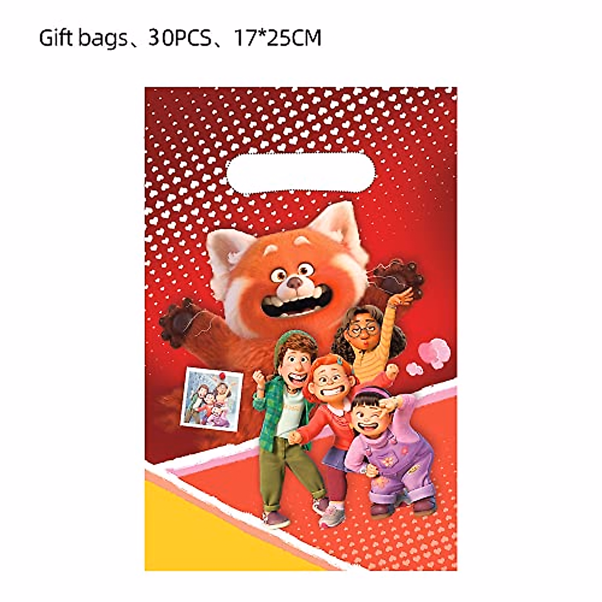 HUA Party 30Pcs Cartoon Panda Party Gift Bags Candy Bags Goody Bags Cartoon Birthday Party supply Decorations