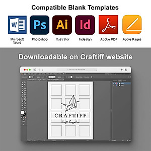 2x2 Clear Square Labels Stickers Glossy for Laser Printer, Pack of 300, Transparent self Adhesive Vinyl Paper Craftiff