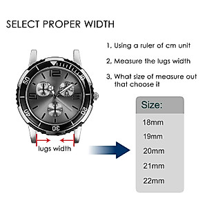 BISONSTRAP Watch Strap 20mm, Quick Release Silicone Watch Bands for Men Women (Black, Black Buckle)