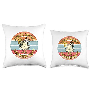 Invertebrates Wirbellose by Krabbelkeller Guess What, Chicken Butt Throw Pillow, 18x18, Multicolor