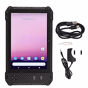 HEEPDD Work Tablet 4GB RAM 64GB ROM IP68 SplashProof Waterproof 4G Network 10000mAh 8 Inch Rugged Tablet for Android 11 with NFC (US Plug)