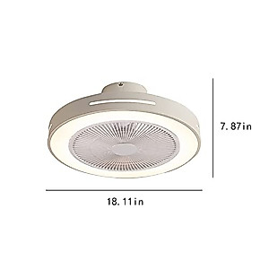 Ceiling Fan with Light Mute LED Dimmable Ceiling Fans with Remote Control Modern Dimmable Ceiling Fan Light with Remote Control for Bedroom Living Room Kitchen