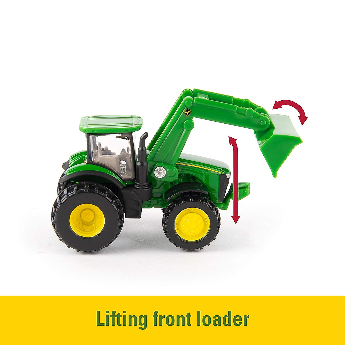 John Deere ERTL Iron Die-Cast Replicas - Includes John Deere Tractor, Gator, and Skid Steer Farm Toys with Collectible Display Box - John Deere Tractor Toys - 3 Inch, Green, 3 Count