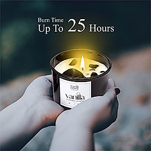 Peach Scented Candle | Aromatherapy Candle for Home | Natural Soy Candle | Best Smelling Candles for Home | Jar Candle with 100% Cotton Wick | 250 Grams Candle for Men & Women (Vanilla)