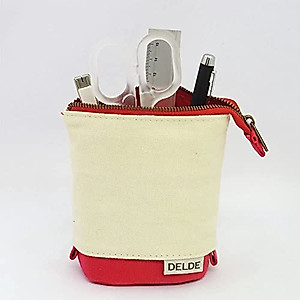 SUN-STAR Stationery DELDE Pen Case Natural Red,S1409565