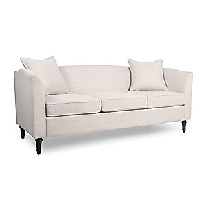 Christopher Knight Home Austell 3 Seater Sofa, Beige + Dark Brown