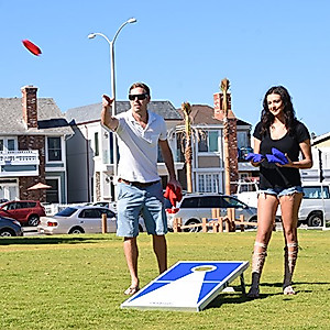 GoSports Classic Regulation Size Cornhole Set - Includes 8 Bean Bags & Rules