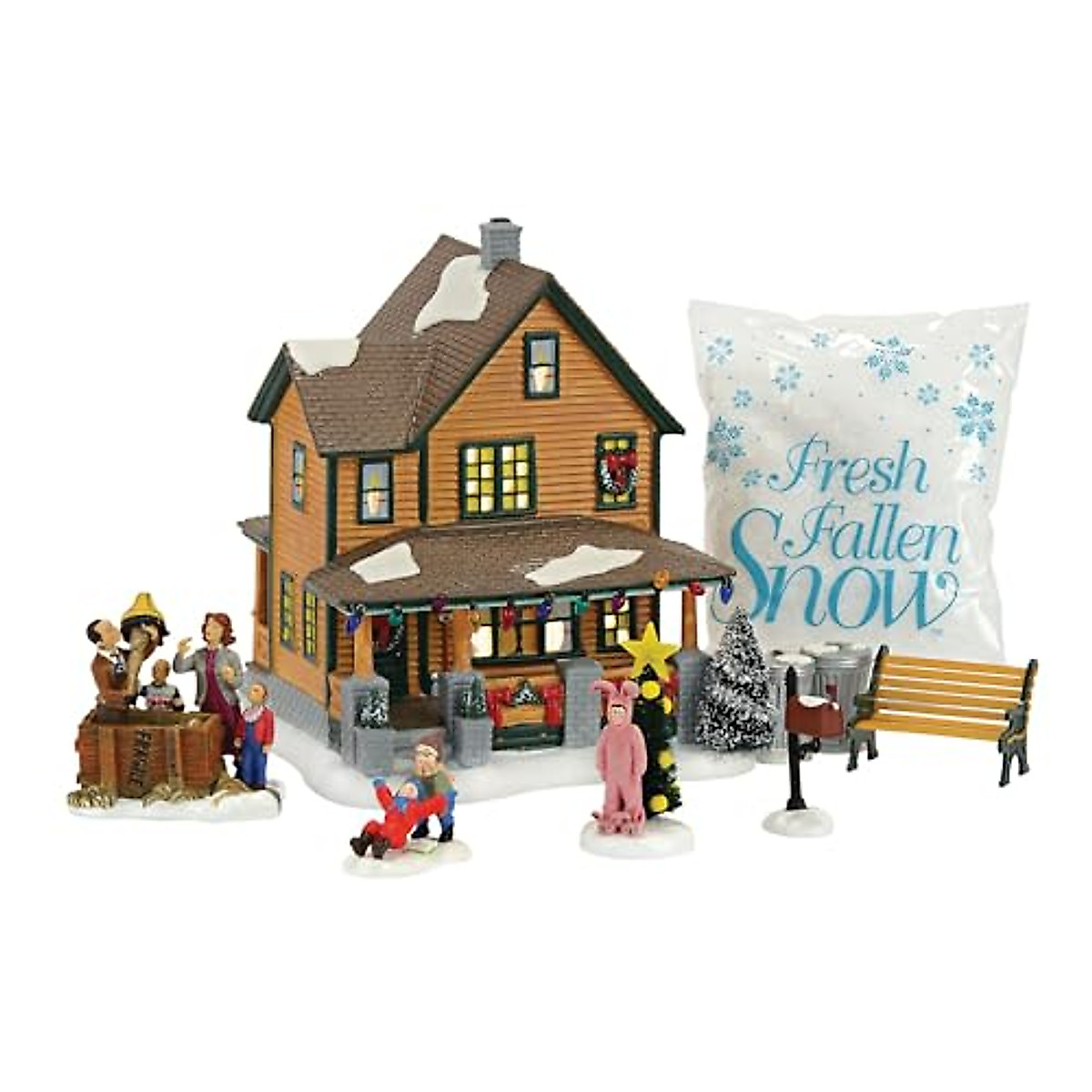 Department 56 Christmas Story Village Ralphies House Lit Building, 7.24 Inch, Multicolor
