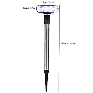 haillusty Solar-Powered Outdoor Waterproof Landscape Lighting for Garden Yard Decor and Lawn Ornaments - Solar Spotlight and Garden Light Decoration Accessories