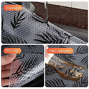 ALXBSONE Shelf Liner,Cabinet Liner for Kitchen,Prints Non-Slip Waterproof Wardrobe Mat,Can be Cut Drawer Paper Moisture Proof Pad,Durable EVA Material(XiaoYezi)