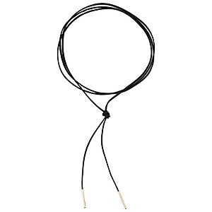 Olbye Thin Suede Choker Necklace Black Cord Necklace Suede Ribbon Choker Jewelry for Women