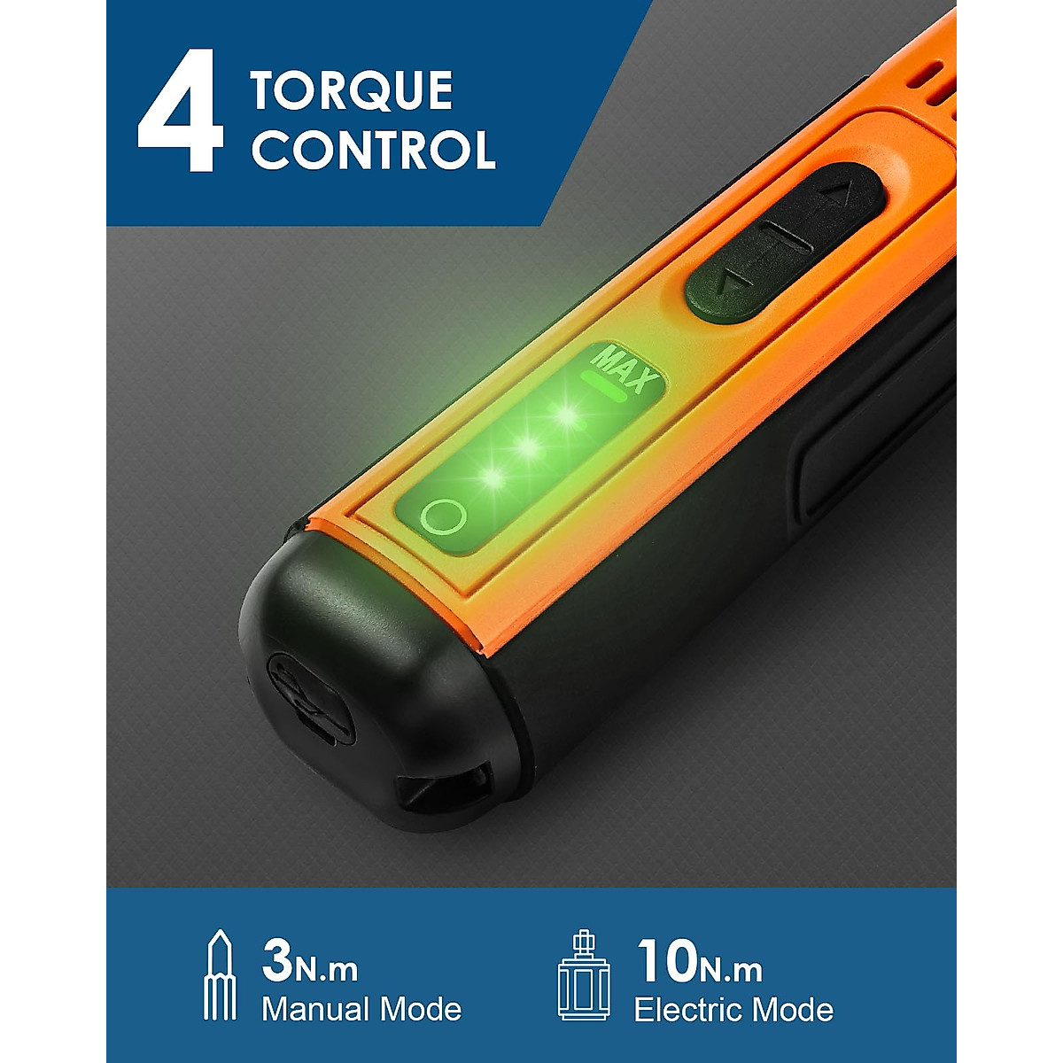 Vastar 4.2V Electric Screwdriver Kit, 4 Torque Settings, 49 in 1 Cordless Rechargeable Screwdriver with LED Light, 35 CRV Steel Screwdriver Bits, 8 Sockets, Magnetic Hex Chuck, Bit Holders