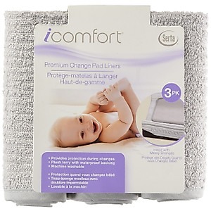 Serta iComfort Premium Change Liners, Gray - 3 Count