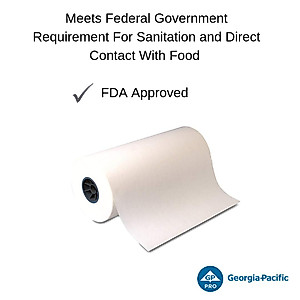 Georgia-Pacific Dixie 24" Width x 1,000' Length, Heavy-Weight Freezer Paper by PRO , Super Loxol, SUPLOX24, White, (Case of 1 Roll)