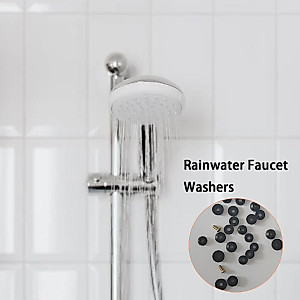 58 PCS Faucet Washers, Faucet Washer Assortment Kit, Flat and Beveled Faucet Washers, Beveled Faucet Washers Hose Repair Kit, Faucet Washers Assorted Kit