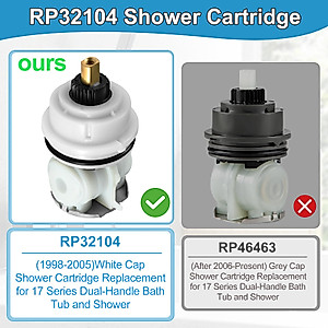 RP32104 Shower Cartridge Replacement Assembly, Compatible with Delta Monitor 1700 Series (1998-2005) Showers, for Tub and Shower Faucet Valve