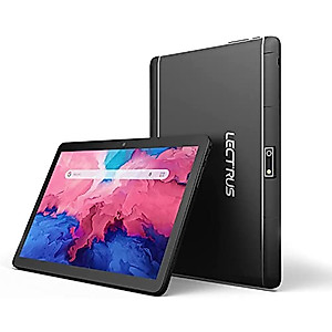 LECTRUS Tablet 10 inch Android 9.0 (GMS Certified), 32GB Storage, Quad Core Processor, 3G Tablet PC with Dual Sim Card Slots and Cameras, IPS HD Touchscreen, WiFi, Bluetooth, GPS, YouTube, Netflix