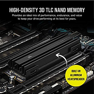 CORSAIR MP600 PRO 4TB Gen4 PCIe x4 NVMe M.2 SSD – High-Density TLC NAND – Aluminum Heatspreader – M.2 2280 Form-Factor