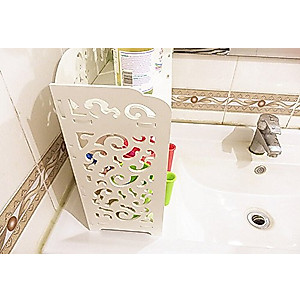 Countertop Bookshelf Wood Display Shelf Desktop Organizer Office Storage Rack Stand Shelf Decor White Desk Dresser Organizer for Desktop, Tabletop or Counter