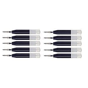 10 Cross Quality Intrepid Black Refills for Ion , Roadster, Vice, Penatia Gelicious, and Matrix Pens Gel Ink Refills [10 Pack Bulk Pack]