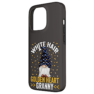 iPhone 13 Pro Cute Grandma Saying With Funny Garden Gnomes For Best Granny Case